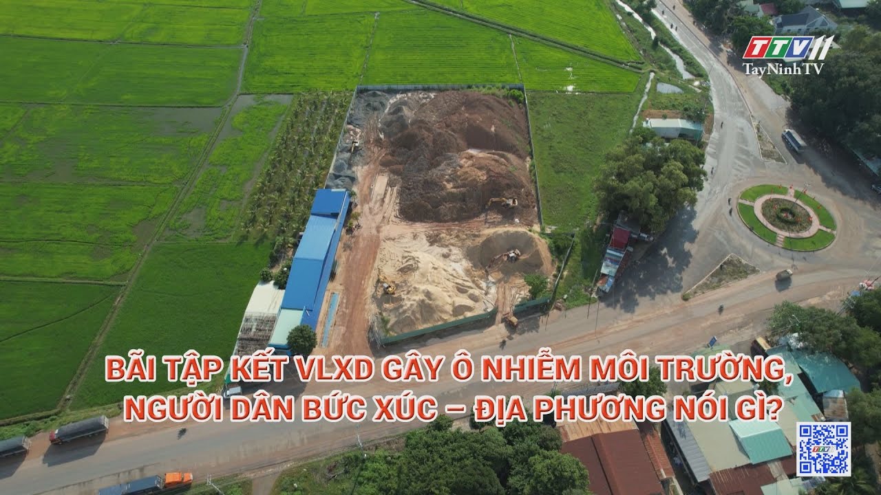 Bãi tập kết VLXD gây ô nhiễm môi trường, người dân bức xúc - Địa phương ...