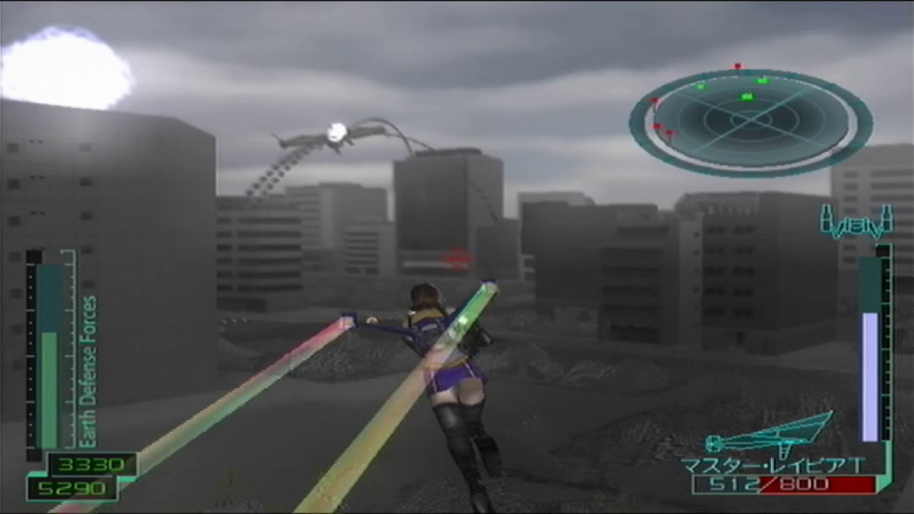 Earth Defense Force 2 (PS2) Mission 38 (Pale Wing) RENEWAL - YouTube