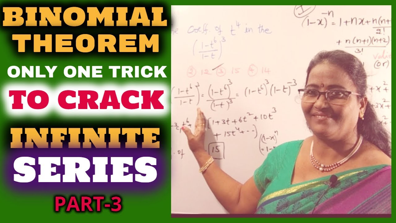 BINOMIAL THEOREM PART-3 (INFINITE SERIES) - YouTube