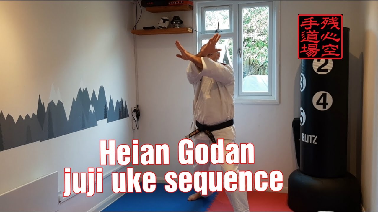The Martial Minute - Heian Godan Bunkai/Juji Uke Sequence - YouTube