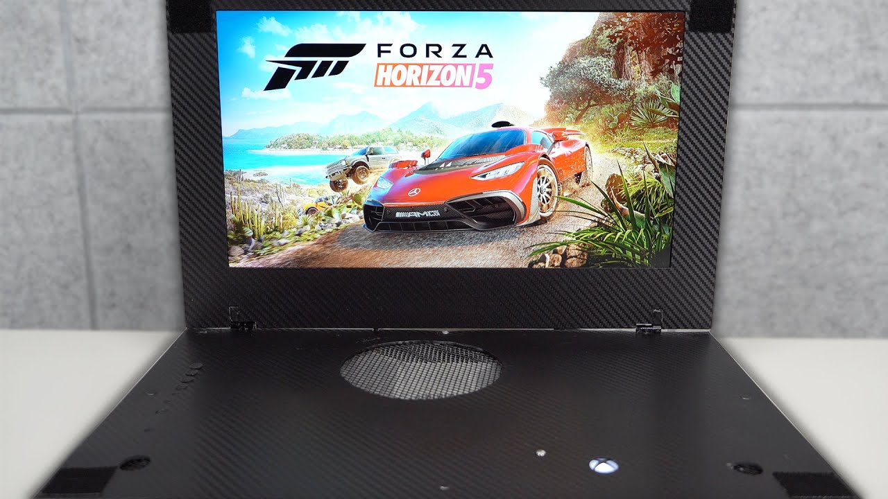 Playing Forza Horizon 5 on my CUSTOM XBOX ONE LAPTOP... - YouTube