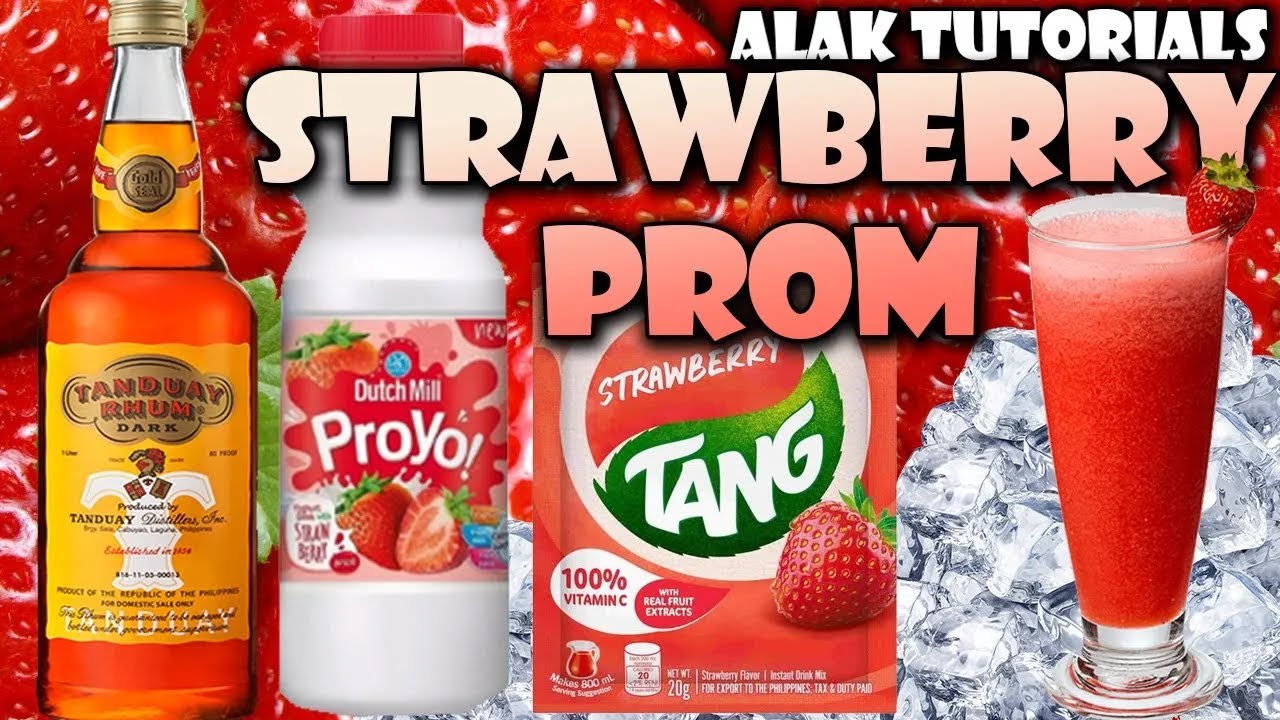 Tanduay Rhum Mix Strawberry Tang + Proyo Strawberry Pinoy Cocktail ...