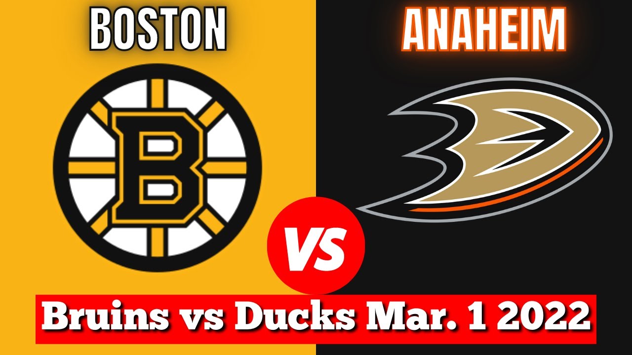 Boston Bruins vs Anaheim Ducks | Live NHL Play by Play & Chat - YouTube