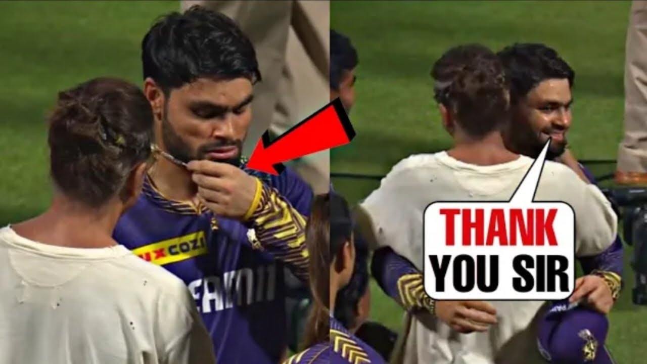 Shahrukh khan gifted his GOLD chain to Rinku singh after KKR won the ...