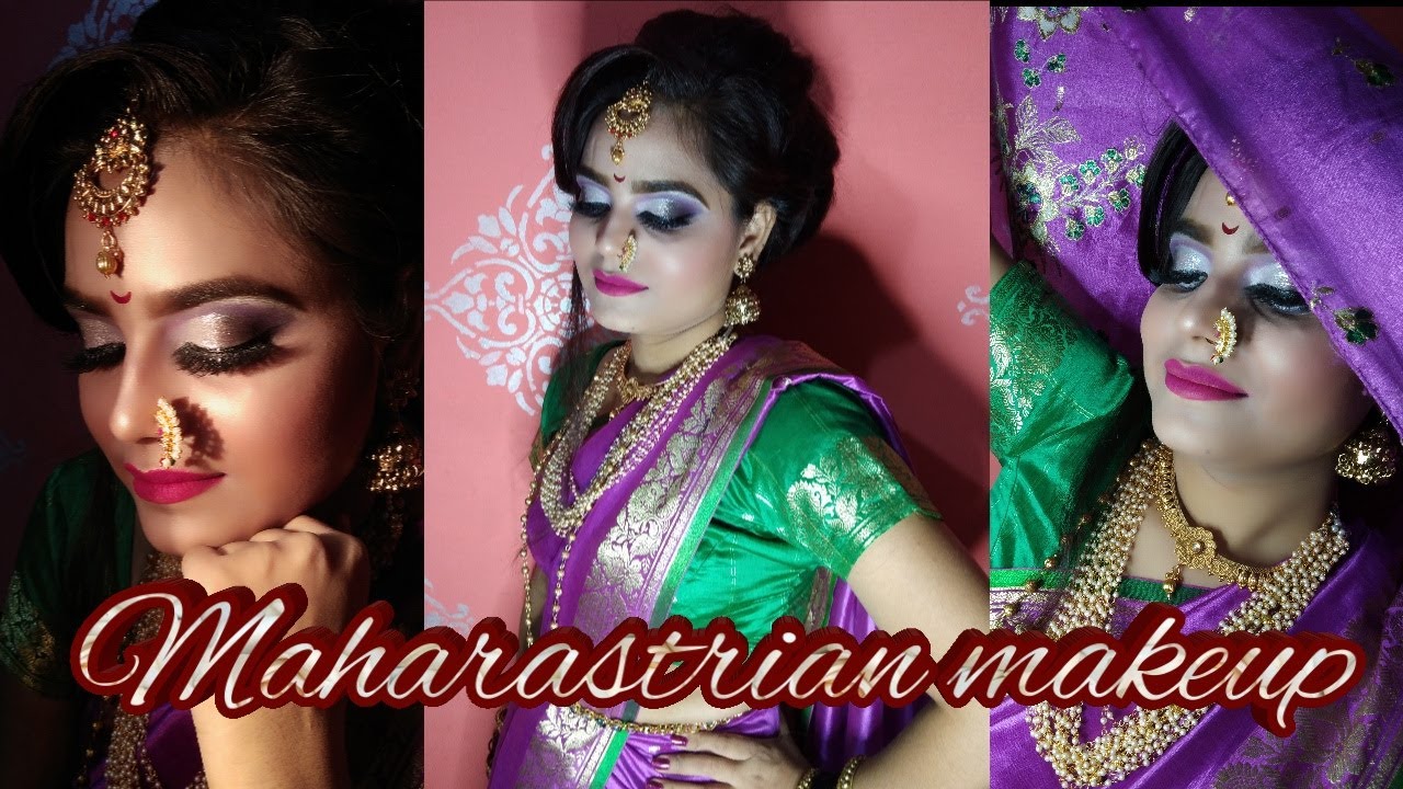 Maharastrian makeup || Peshwai look ||Shivimakeover - YouTube