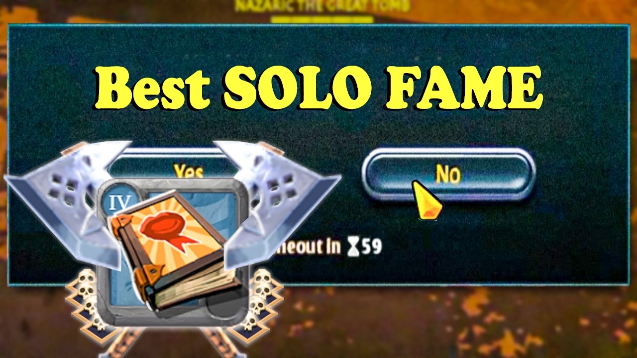 Fastest Solo Fame Farm in Albion Online 2025 (Black Zone Great Axe ...