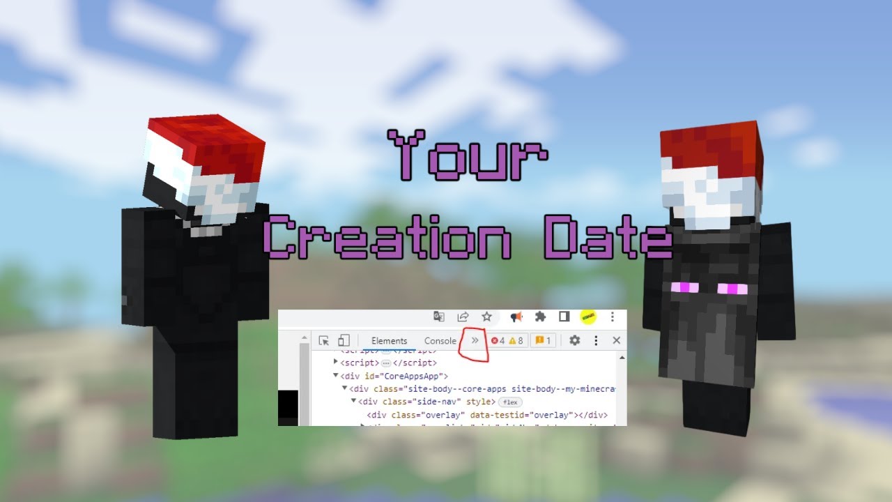 How to find your Minecraft Account Creation Date - YouTube