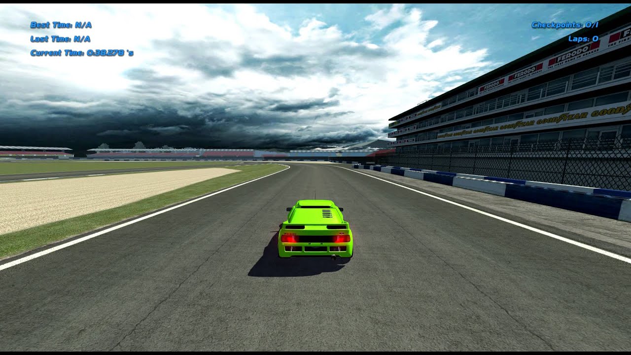 Silverstone national circuit ford rs200 time attack - YouTube