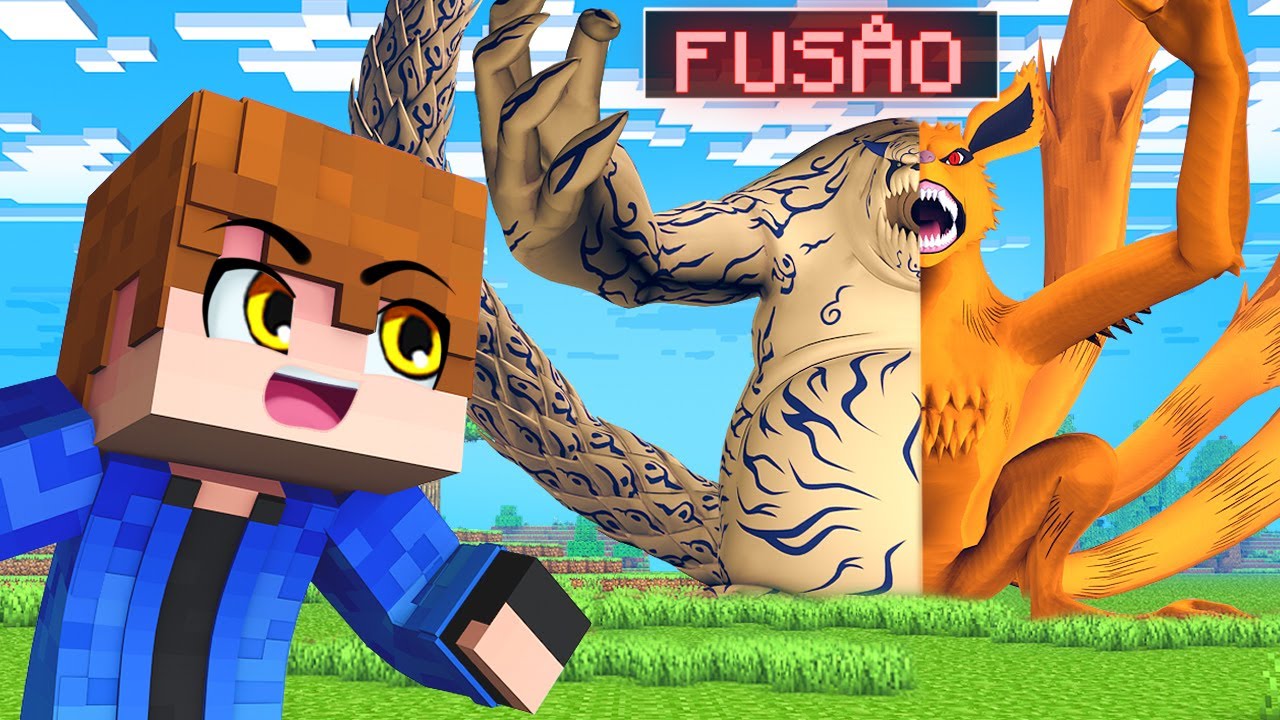 KURAMA e SHUKAKU FIZERAM A FUSÃO no MINECRAFT NARUTO MOD ! - YouTube