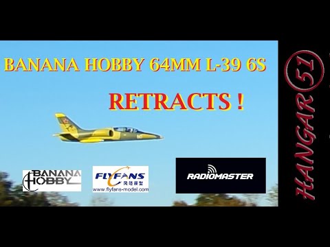 BANANA HOBBY FLYFANS 64MM L-39 L39 6S RETRACT FLAPS LIGHT 6S FLY-FANS ...