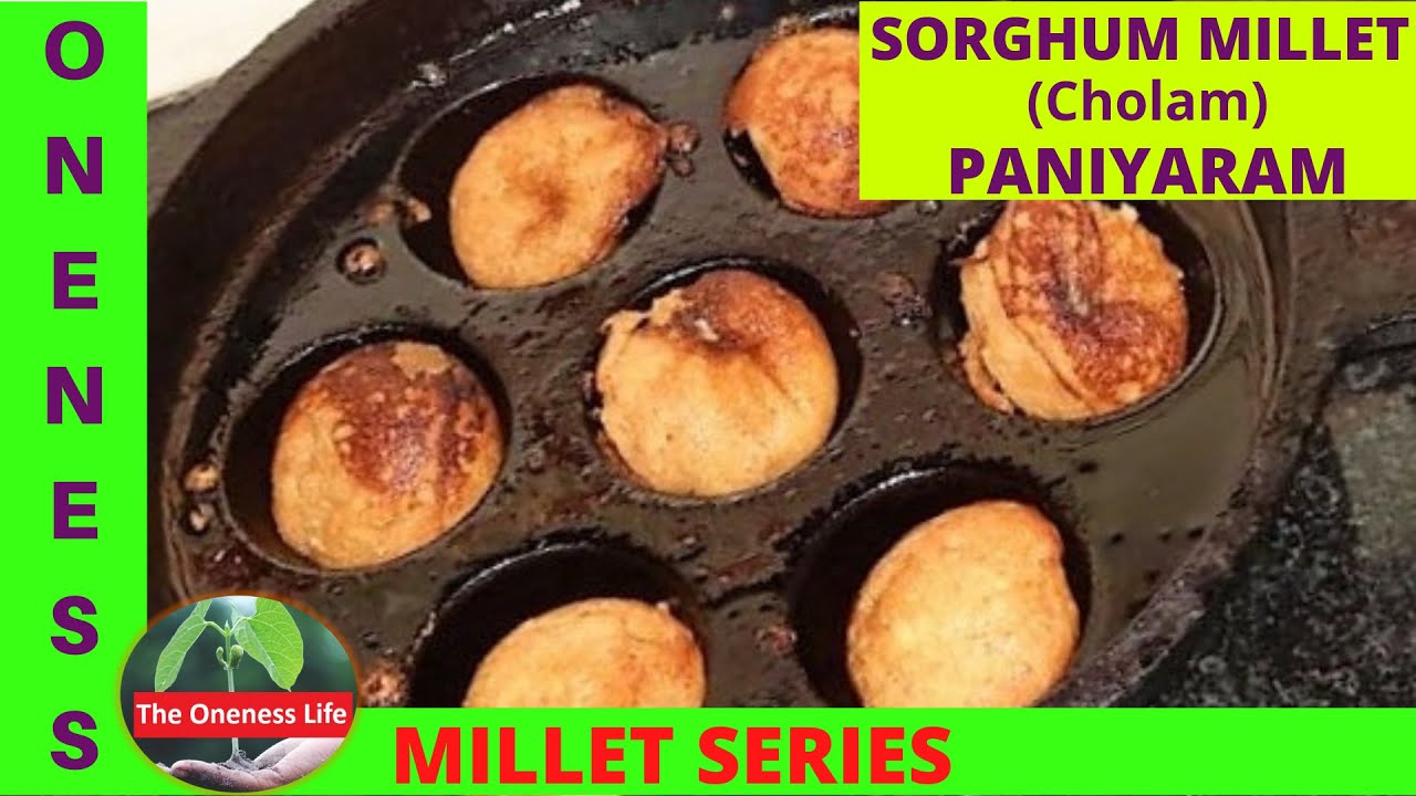 CHOLA PANIYARAM || Sorghum Millet Paniyaram || Jowar Flour Paniyaram ...