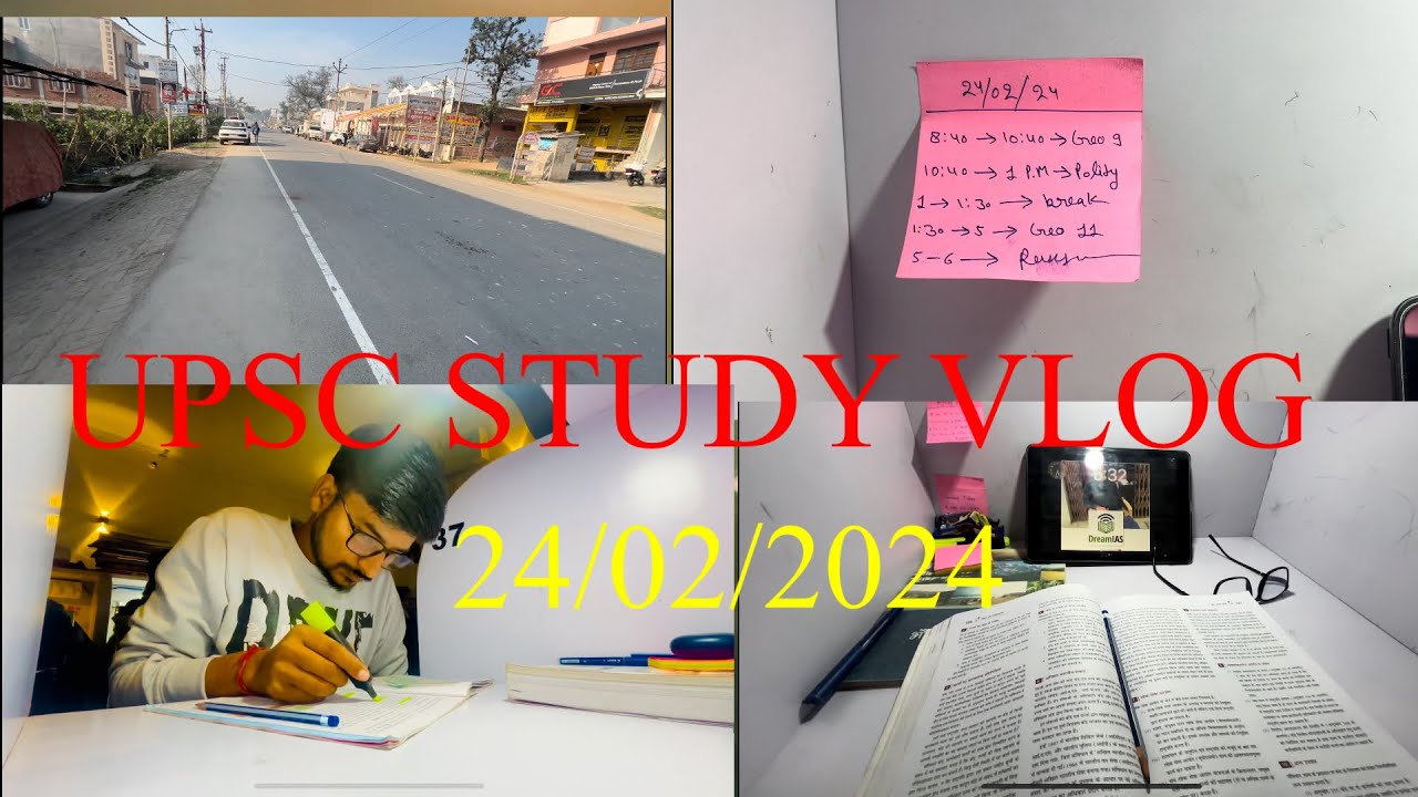 My day study routine for UPSC & UPPSC EXAM 2025 | UPSC ASPIRANT | vlog ...