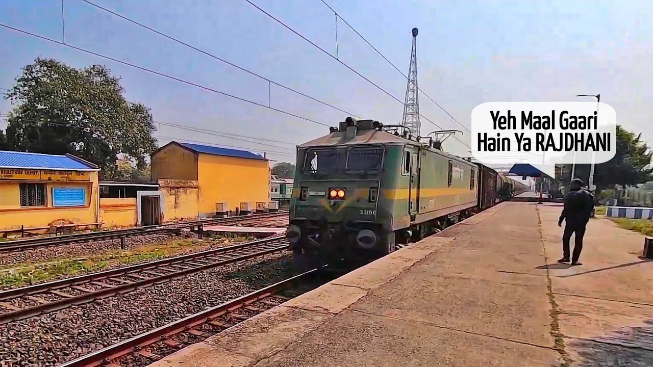 Fastest Freight Train carrying 2714 Tonnes of Oil speeds unbelievably ...