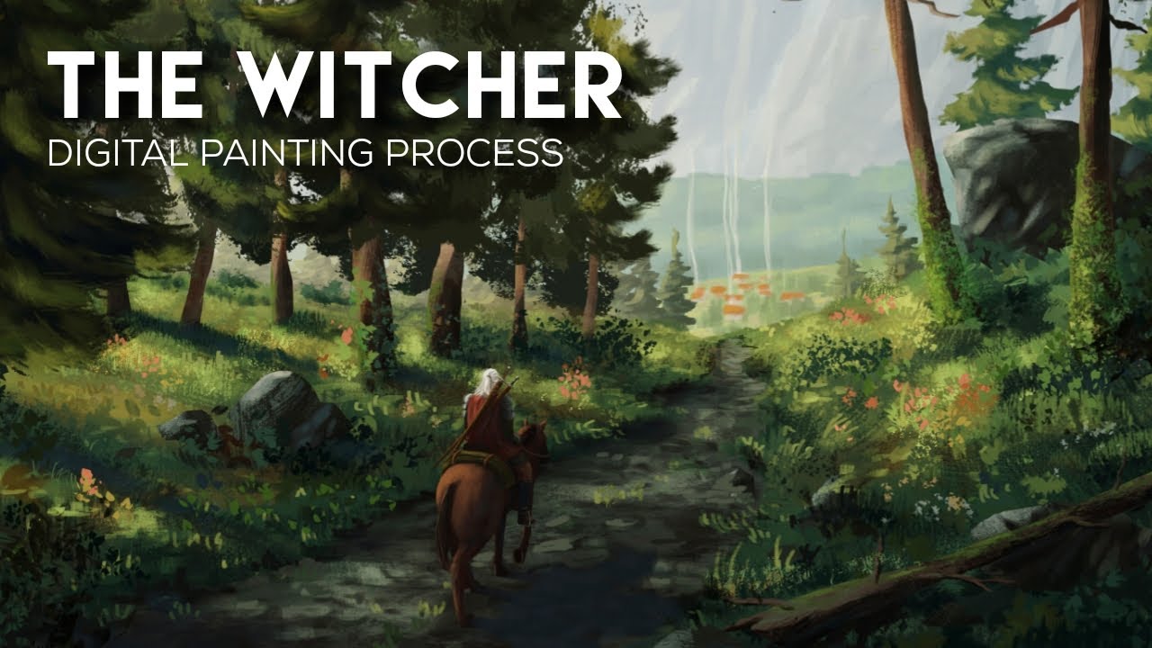 The Witcher Inspired Illustration | Digital Painting Process Timelapse ...
