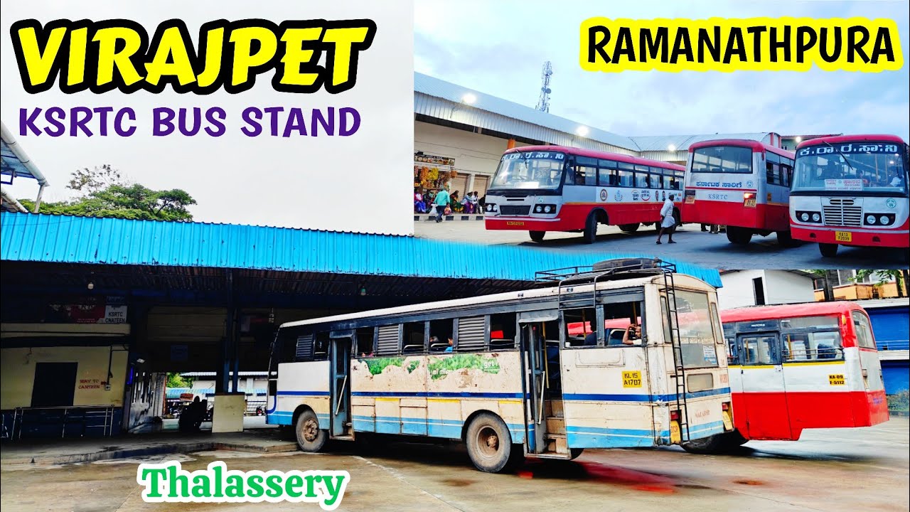 RAMANATHAPURA | VIRAJPET Bus Stand | Madikeri, Kerala Route #bussid # ...
