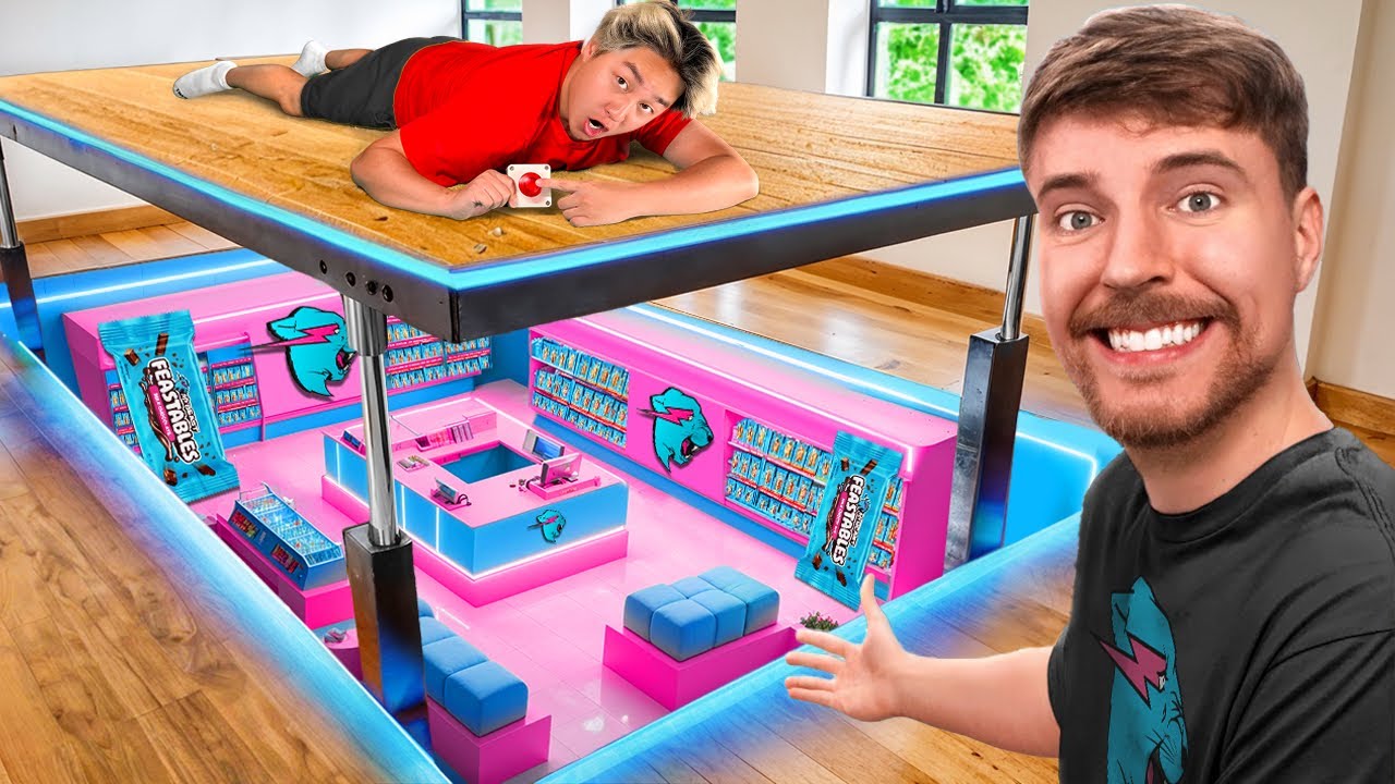 I Built a SECRET Room For MrBeast! - YouTube