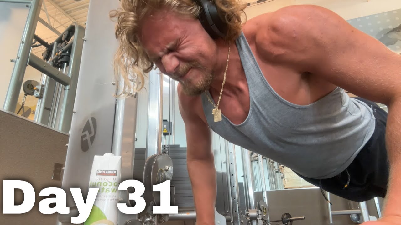 Eating Clean and Getting Lean – Cut Day 31 Push Day - YouTube