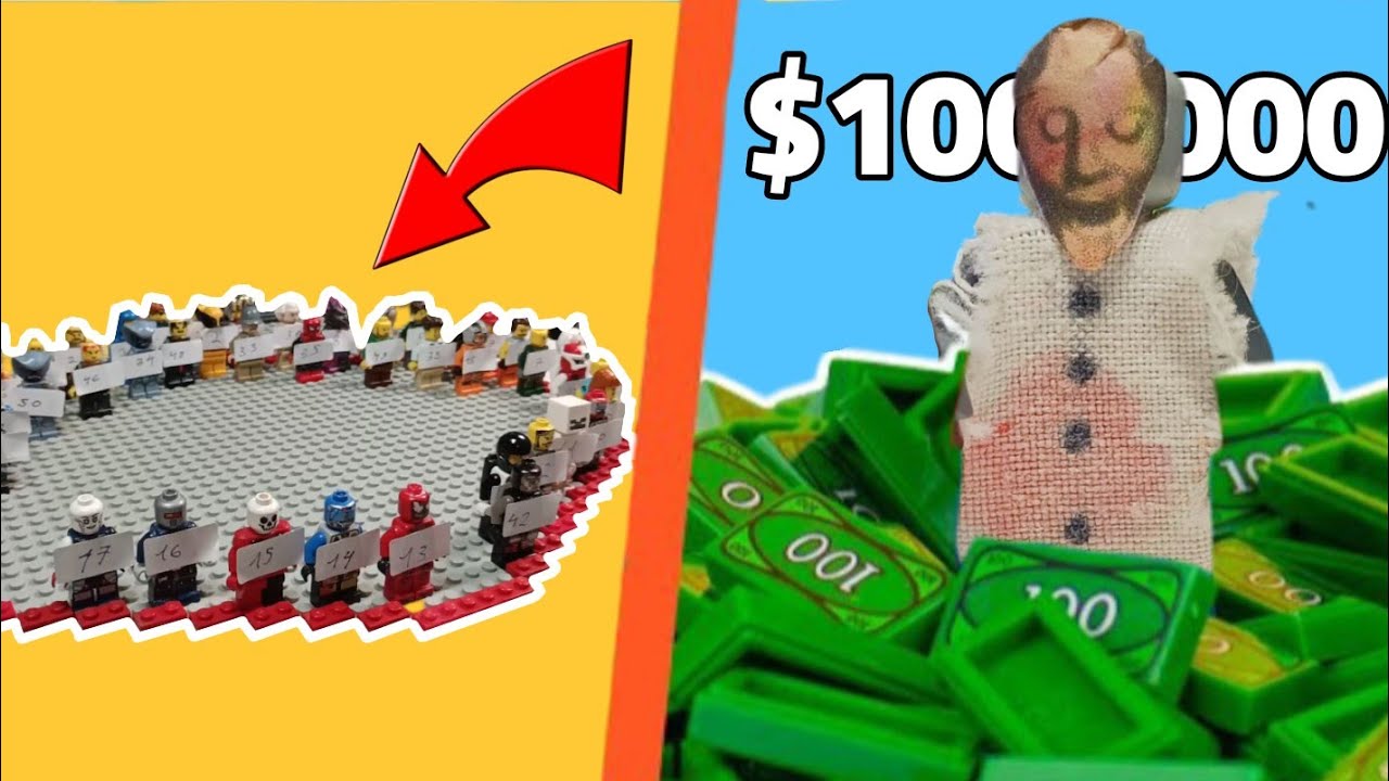 Кто Последний Выйдет из LEGO Круга — Заберёт $1,000,000 💰😱 - YouTube