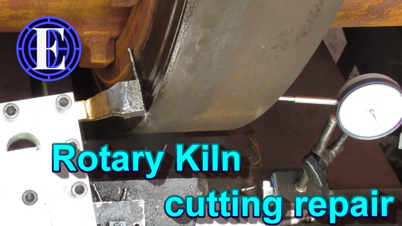 On-site machining①【Rotary Kiln cutting repair】 - YouTube