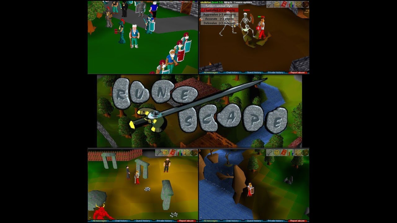 The Black Knight Fortress (OSRS & RSC) Side by Side - YouTube