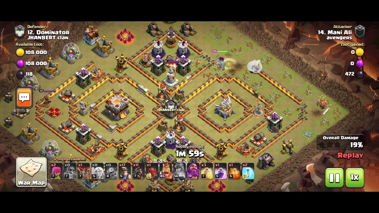 Luckiest Attack in COC, 2 Stars in last second. - YouTube