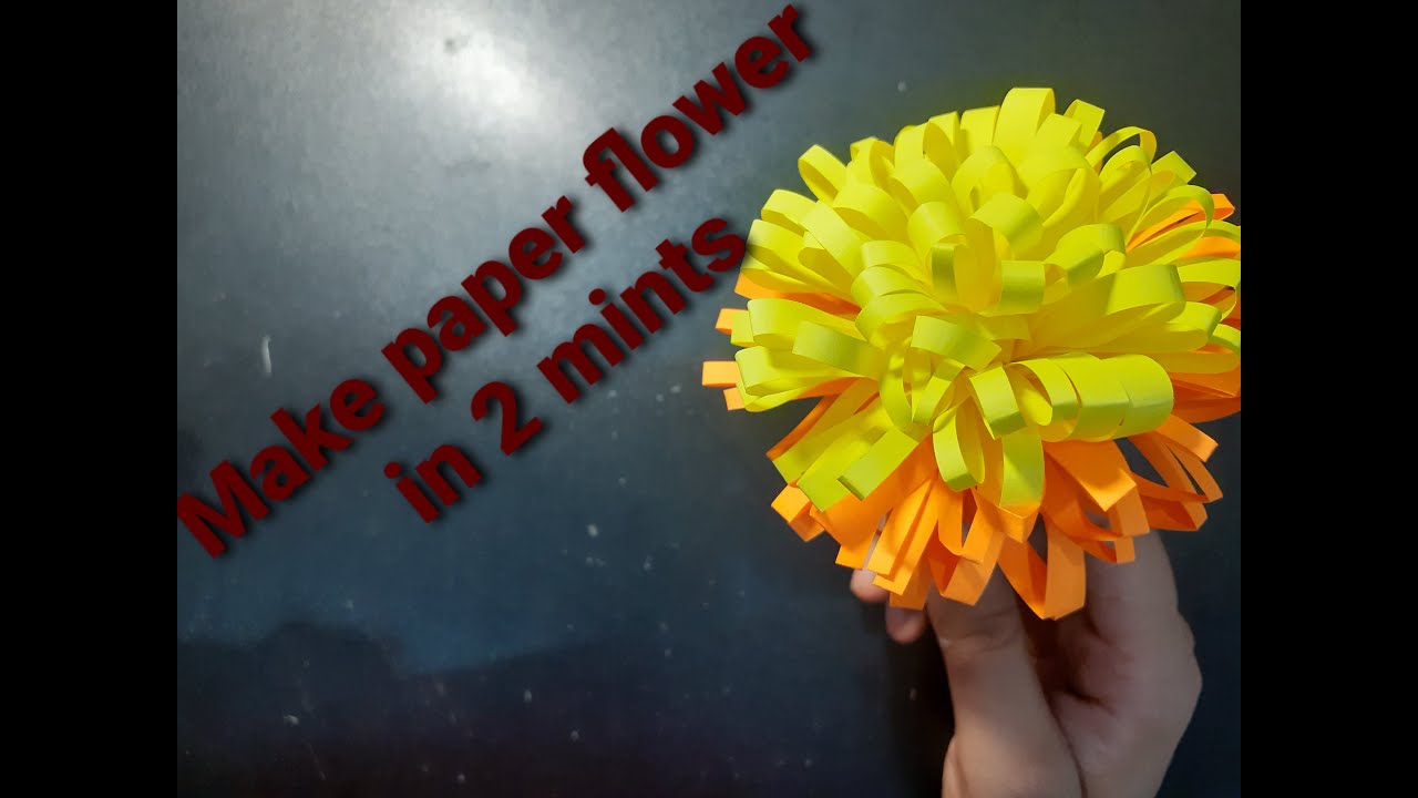 Fluffy Paper Flower | Handcraft | DIY Craft | Creative Crafts Ideas ...