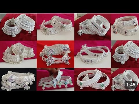 pajeb ka heavy collection beautiful collection. चाँदी का बहतरीन पायल ...