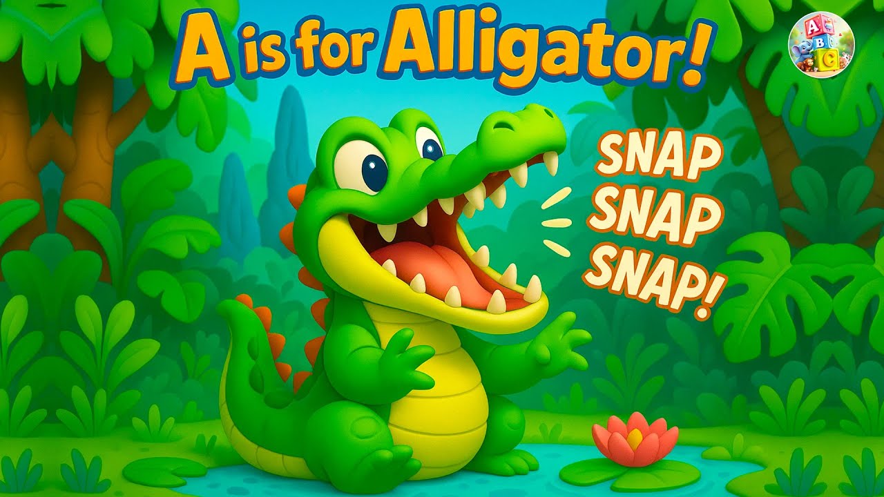 A is for Alligator – SNAP SNAP SNAP! ABC Animal Sound Songs | Nursery ...