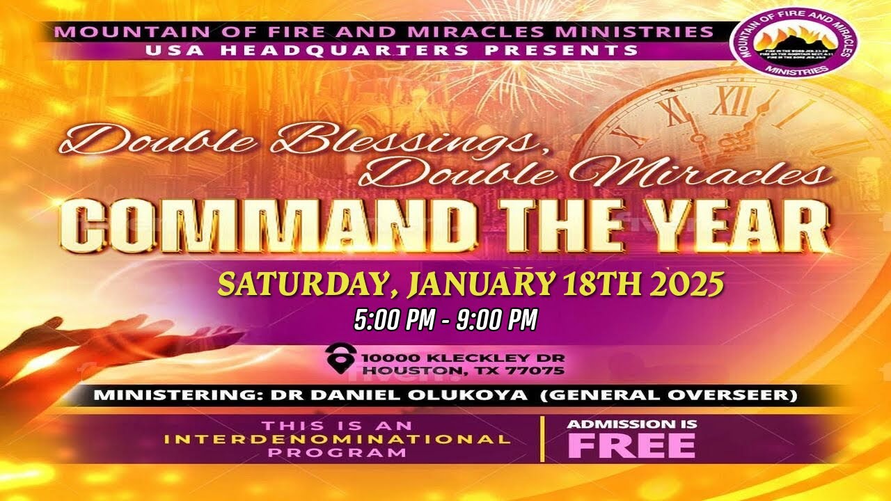 Double Blessings, Double Miracles | Command The Year 2025 - YouTube