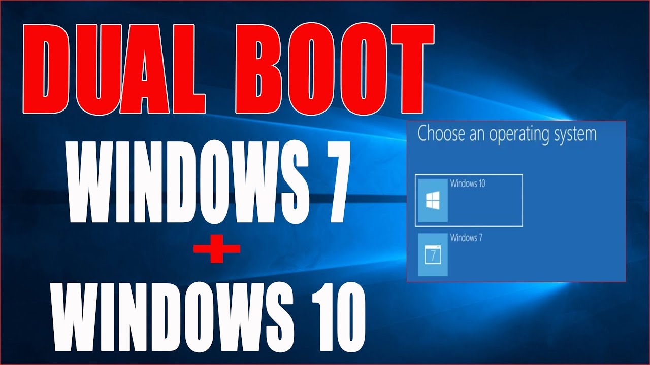 Hướng dẫn cài đặt Dual Boot Windows 7 and Windows 10 - YouTube