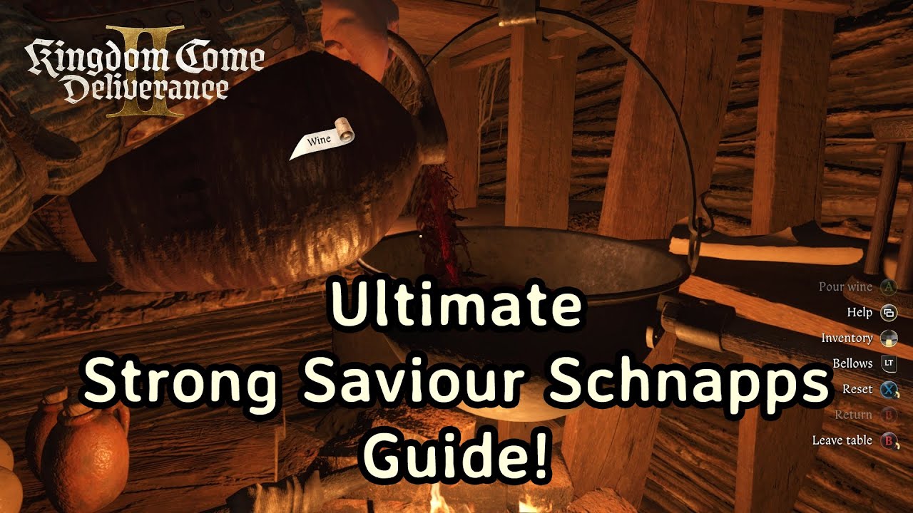 PROPER WAY Of Making Strong Saviour Schnapps | KCD2 | Tutorial Guide ...