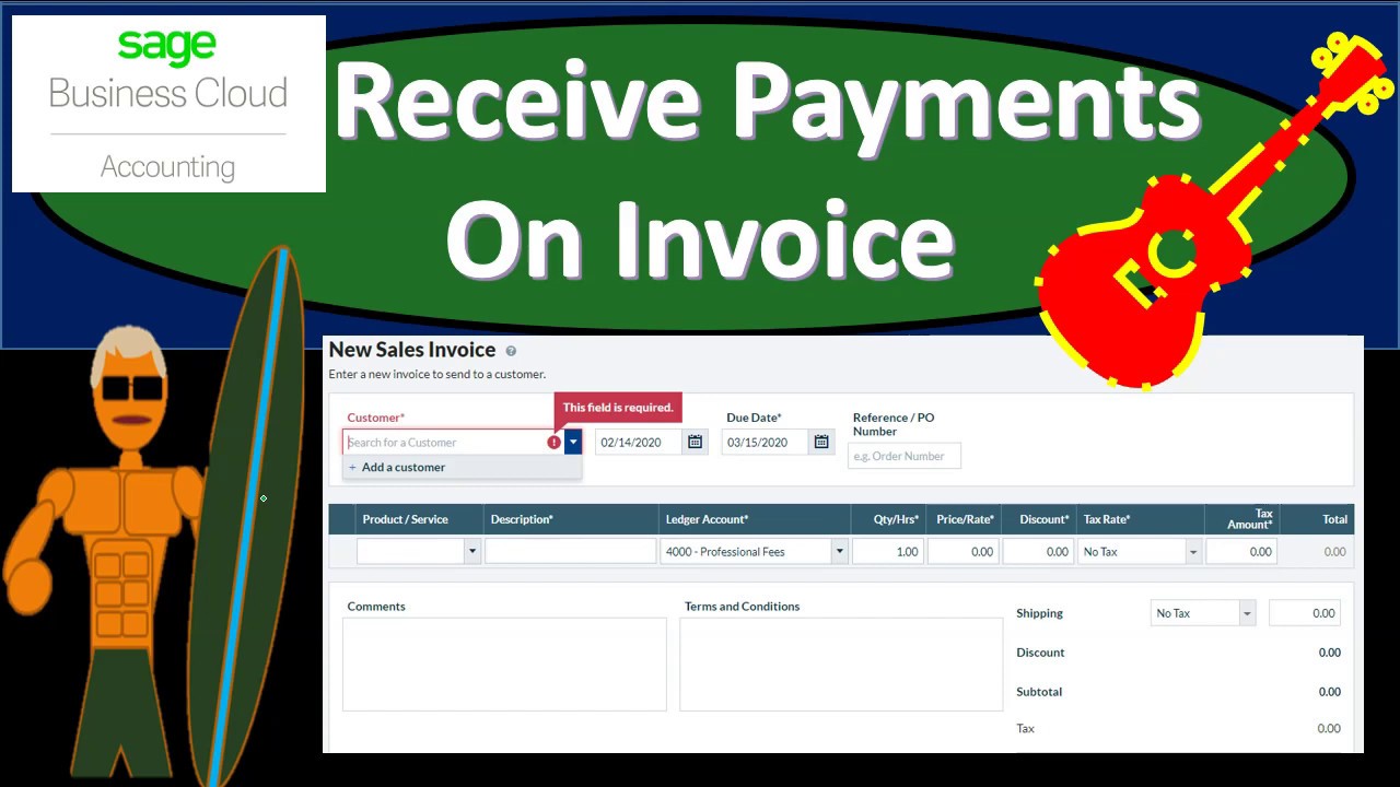 Receive Payments On Invoice 440 1 Sage Business Cloud Accounting 2020 ...