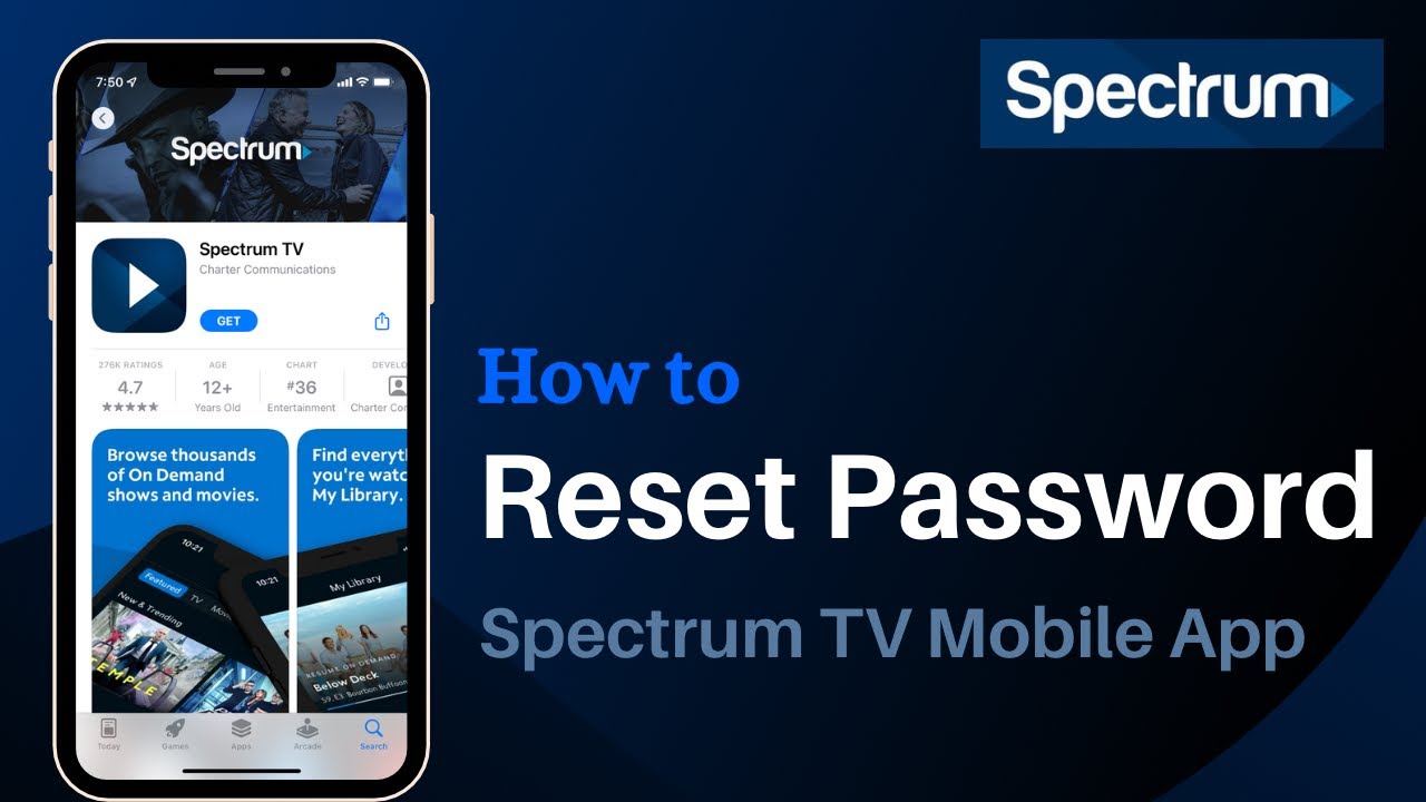 Spectrum : Reset Your Password | Forgot Spectrum TV App Password? - YouTube