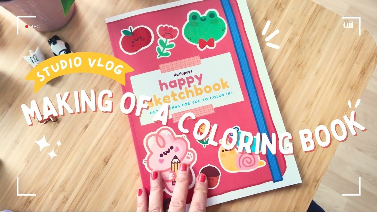 STUDIO VLOG: making of a colouring book! - YouTube