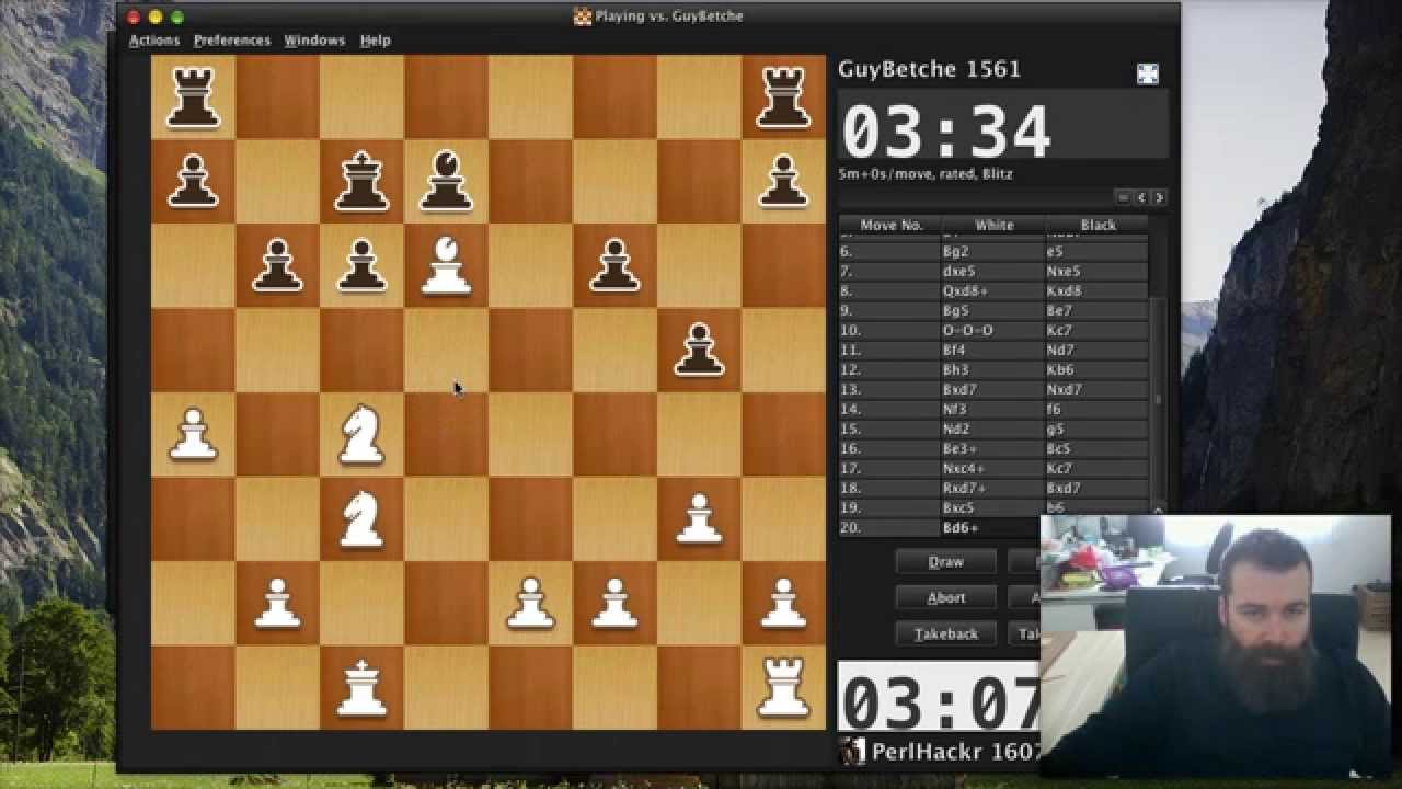 Blitz Schach auf dem ICC gegen GuyBetche (USA) - YouTube