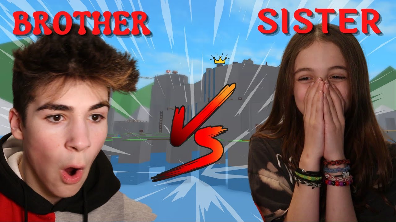 EXTREME Obby Race VS little sister for 10,000 ROBUX! (Roblox) - YouTube