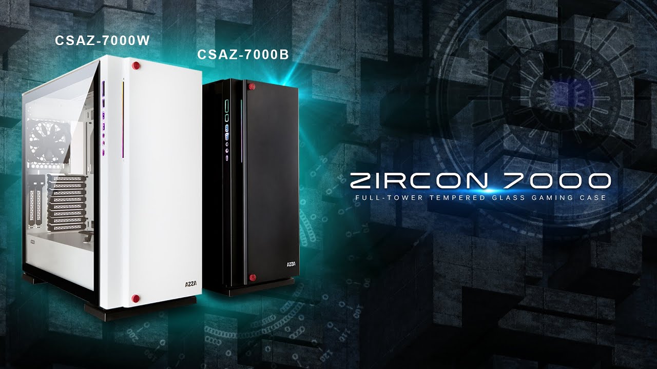 AZZA Zircon 7000 Full Tower Gaming Case - YouTube