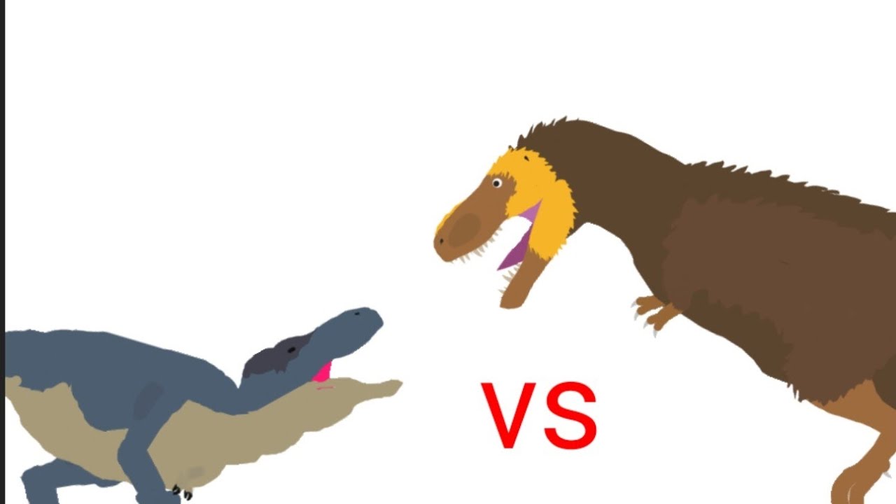 T Rex Vs Tarbosaurus Dc2 Youtube