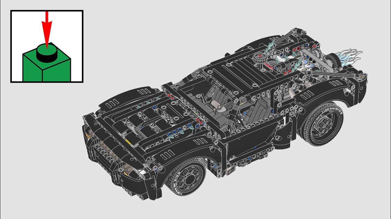 LEGO Technic 42127, THE BATMAN - BATMOBILE - building instructions ...