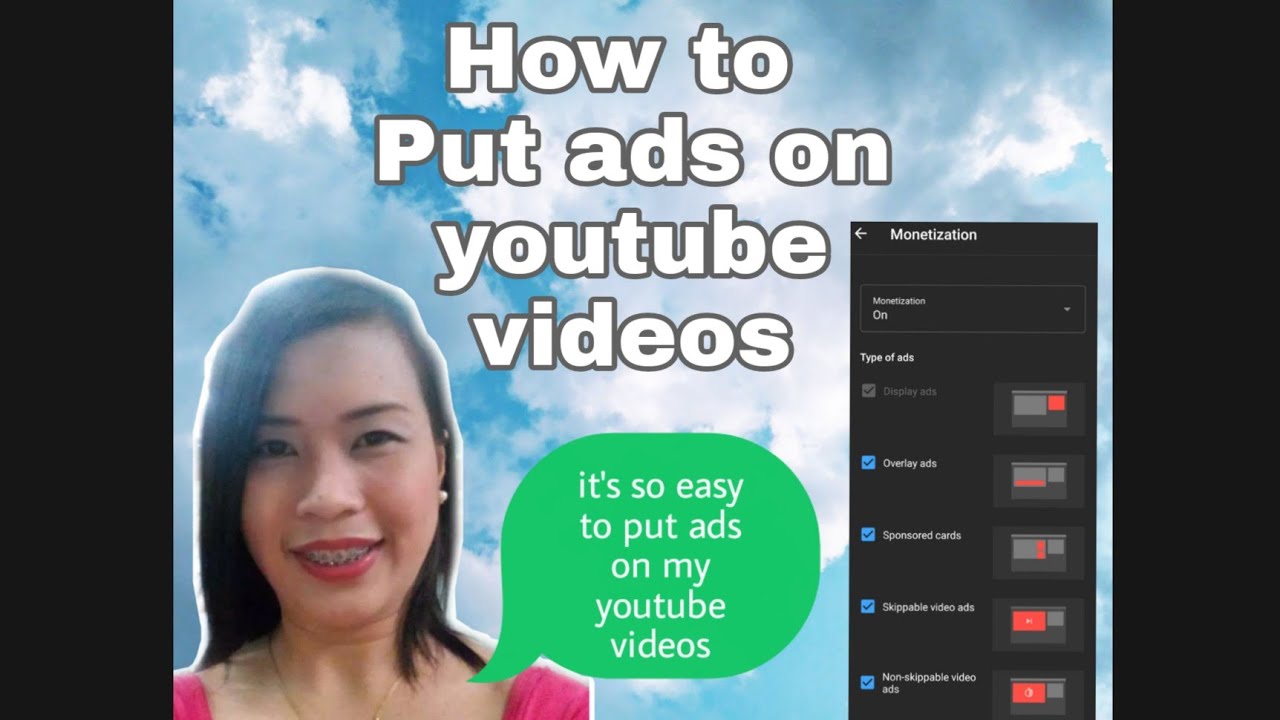 How to put ads on your youtube videos using mobile phone - YouTube