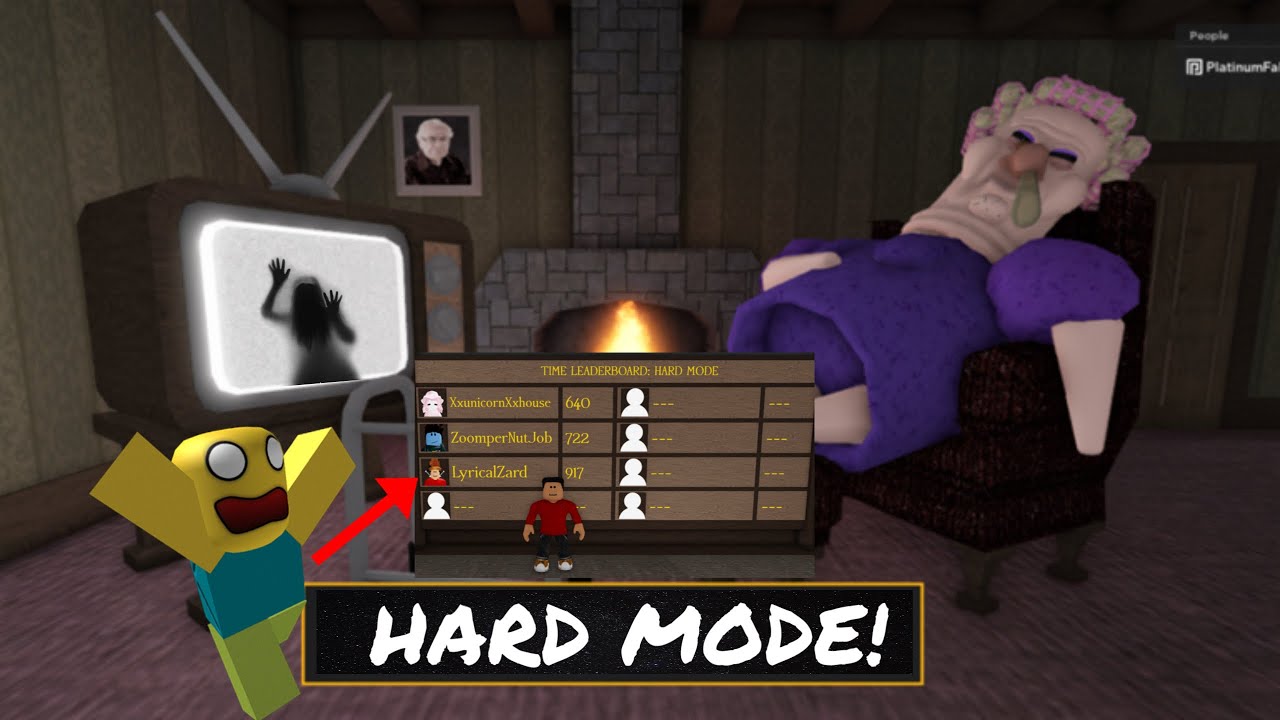 HARD MODE Grumpy Gran Obby Leaderboard Challenge! - YouTube