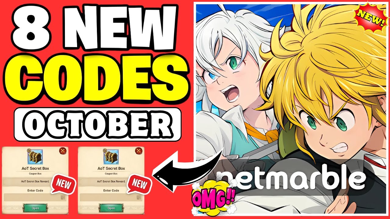 October Codes🔥7DS Grand Cross Codes | Seven Deadly Sins: Grand Cross ...