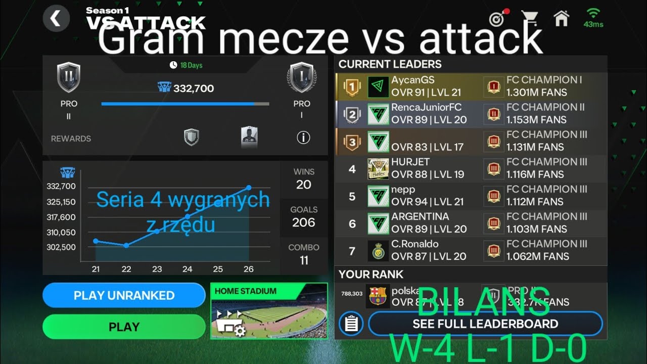 Gram mecze VS ATTACK. FC MOBILE 24.#10 - YouTube