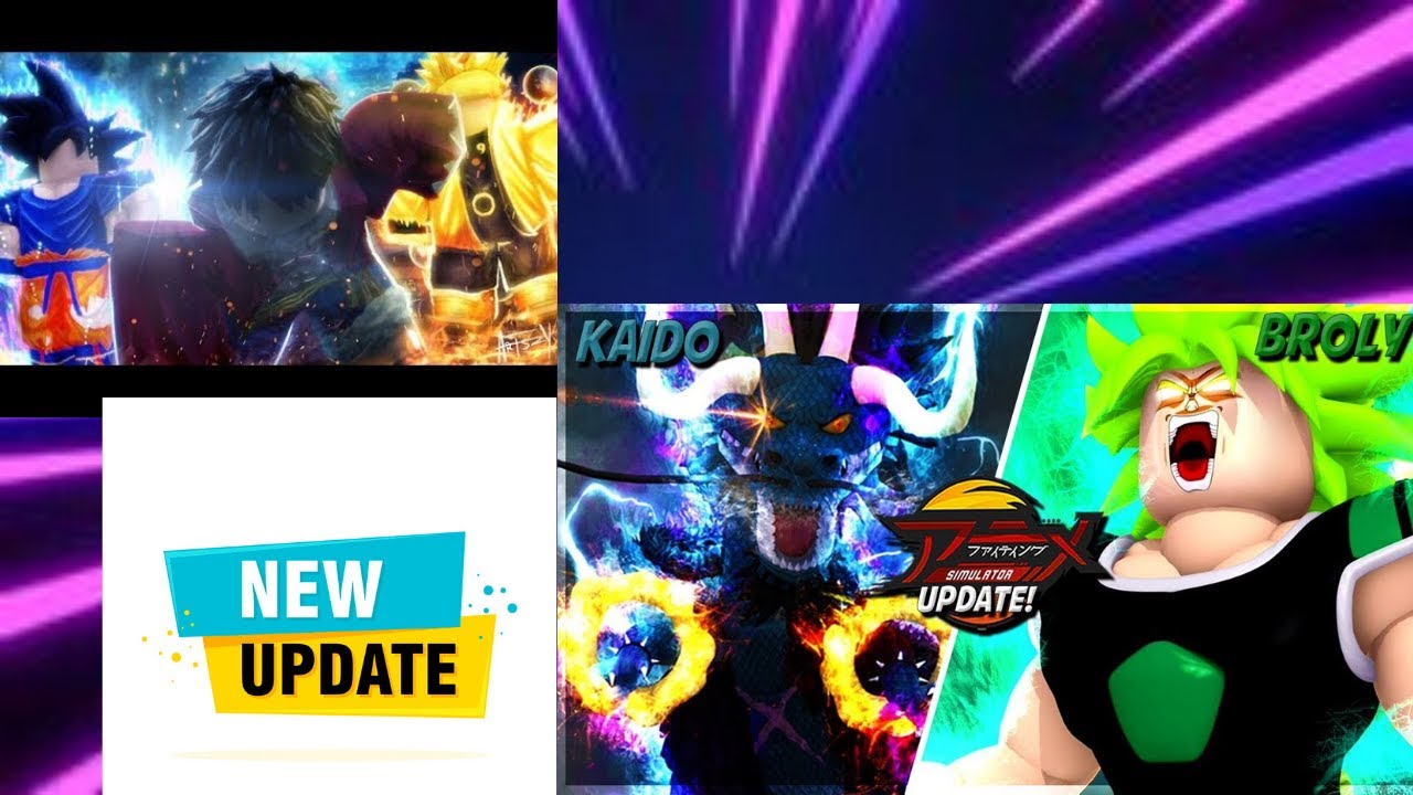 THE NEW UP UPDATE IN ANIME FIGHTING SIM - YouTube