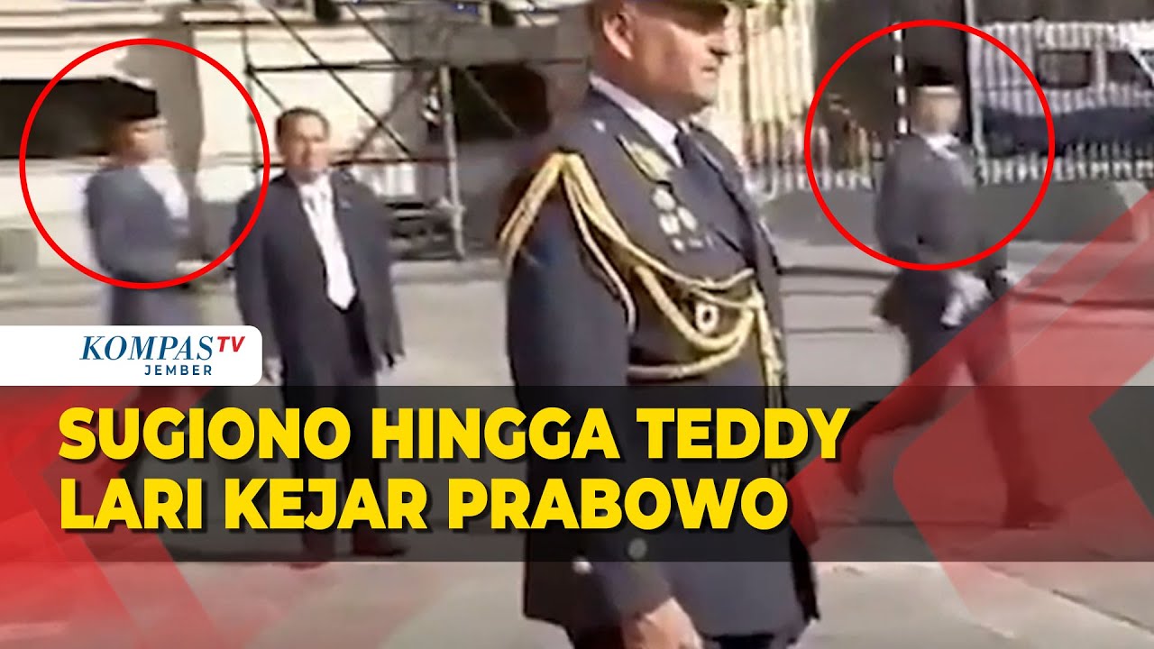 Menlu Sugiono dan Mayor Teddy Lari-Lari Kejar Presiden Prabowo Usai Pertemuan dengan Presiden ...