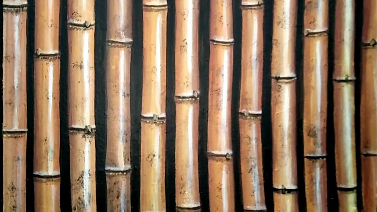 Cara Membuat Motif Bambu Kering Biar Terlihat Asli !! How to Make a ...