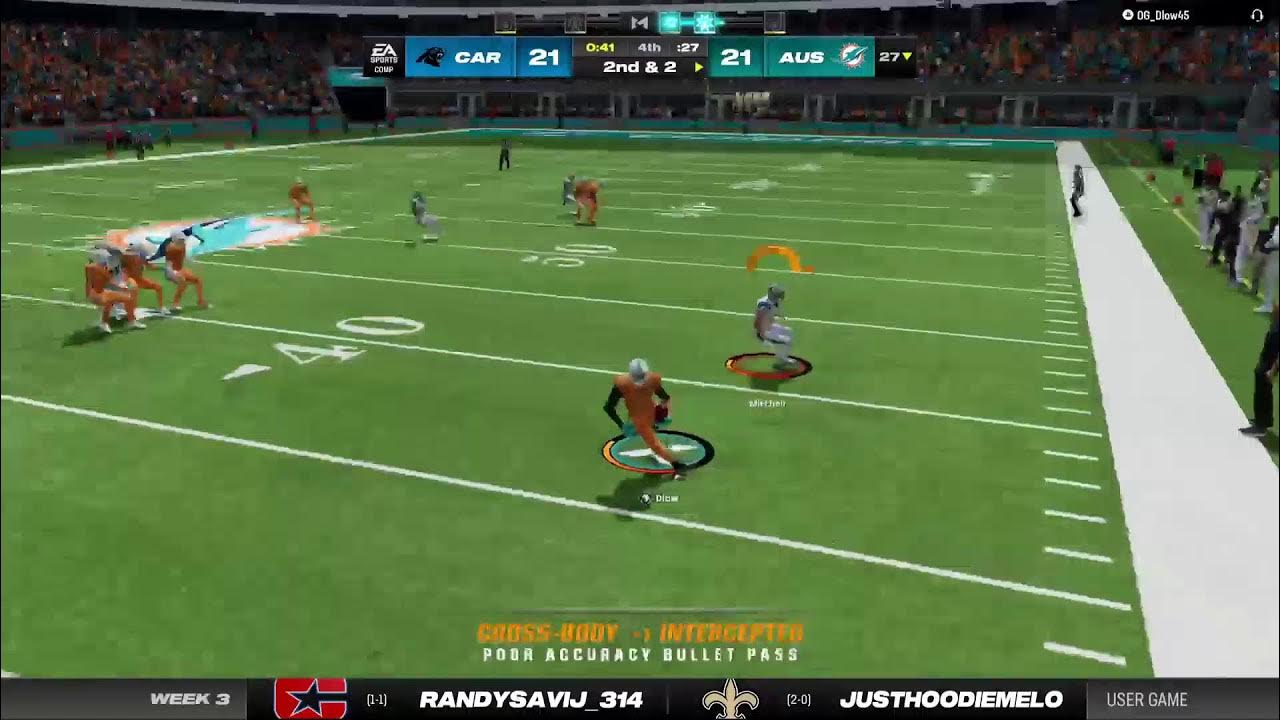 Madden 24 Panthers vs Dolphins - YouTube