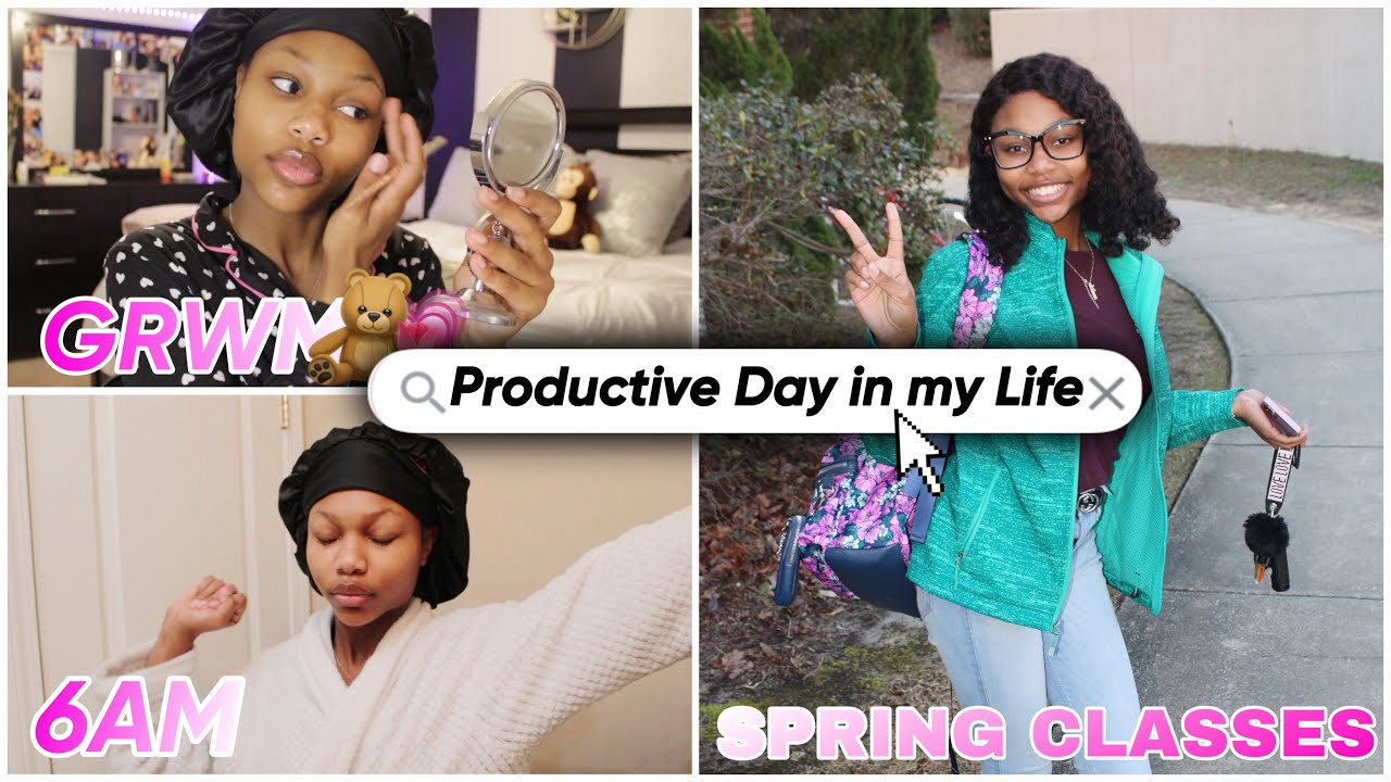 College Productive Day In My Life Realistic 6am Morning Routine