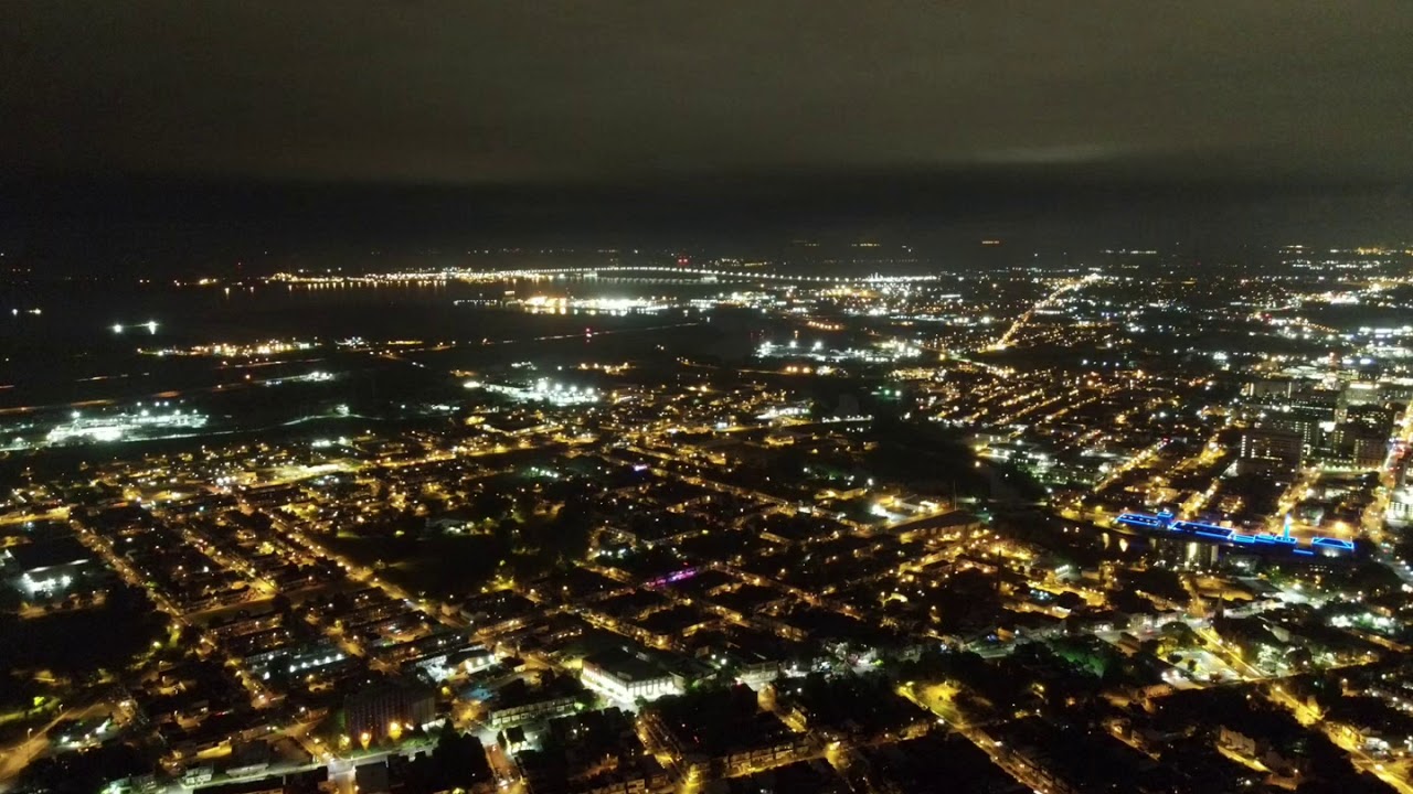 Wilmington delaware drone sky view - YouTube