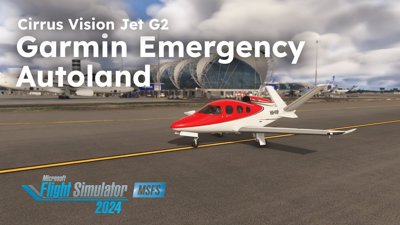 Cirrus Vision Jet G2 Emergency Autoland - Wichita, KS (MSFS 2024) - YouTube